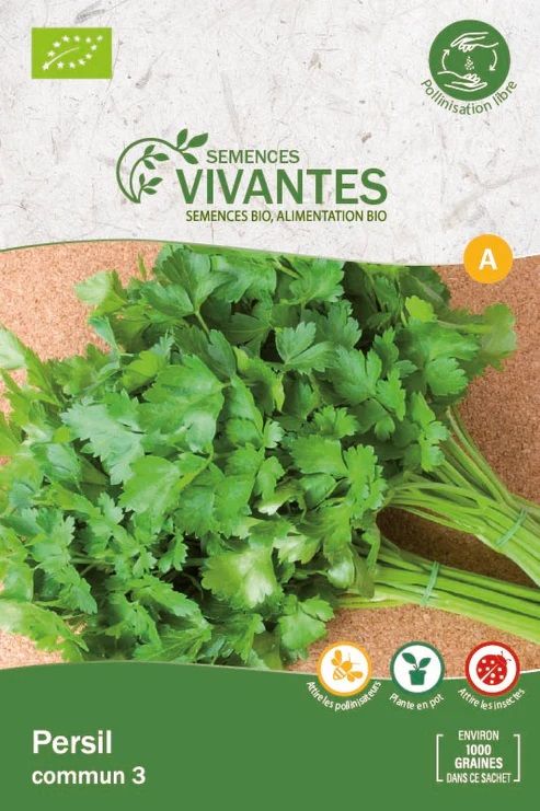 Graines de Persil Commun 3 Bio - Sachet de 1000 graines à planter ...